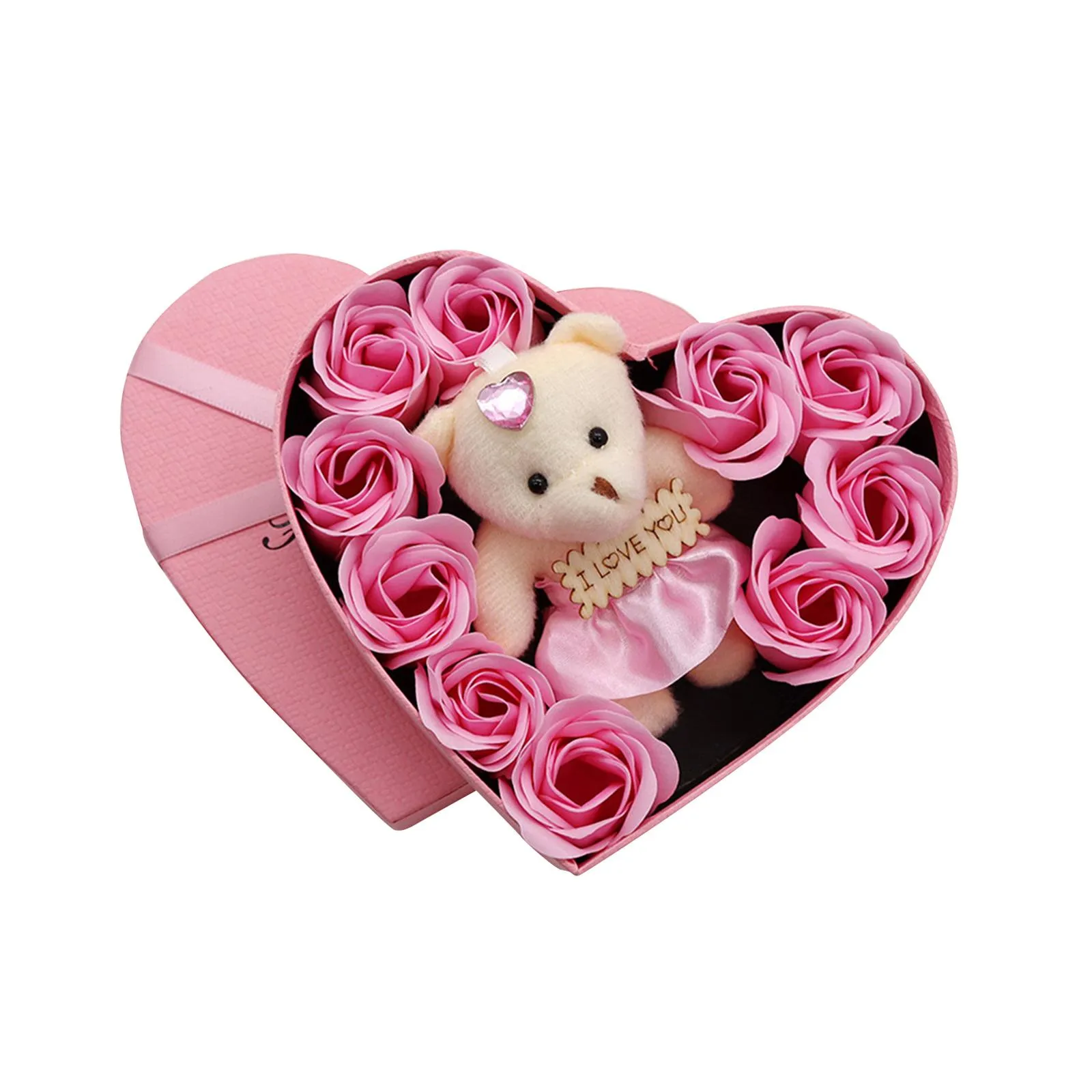 Scented Soap Roses Flower Box: Rose Flower Petals Soap Flowers, Perfect ...