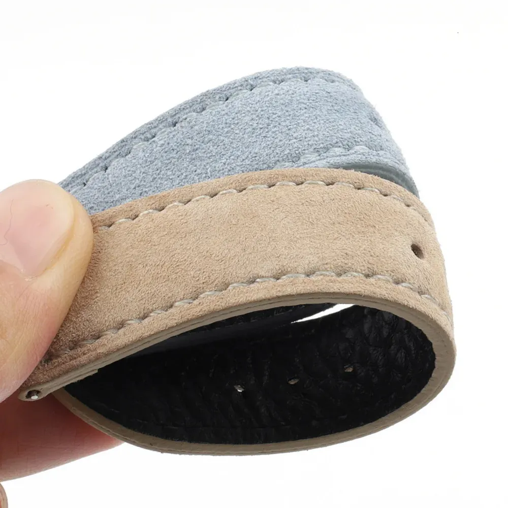 Premium Suede Watch Strap: 18mm 20mm 22mm Quick Release Band - Retro ...