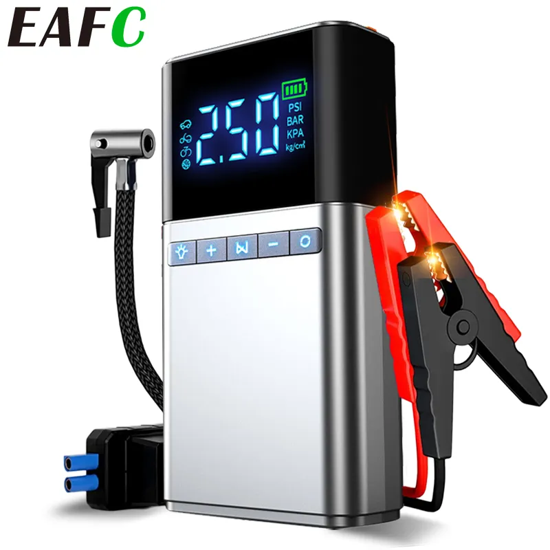 EAFC 1500A Car Jump Starter & Air Pump 4 in 1 Power Bank with Lighting ...