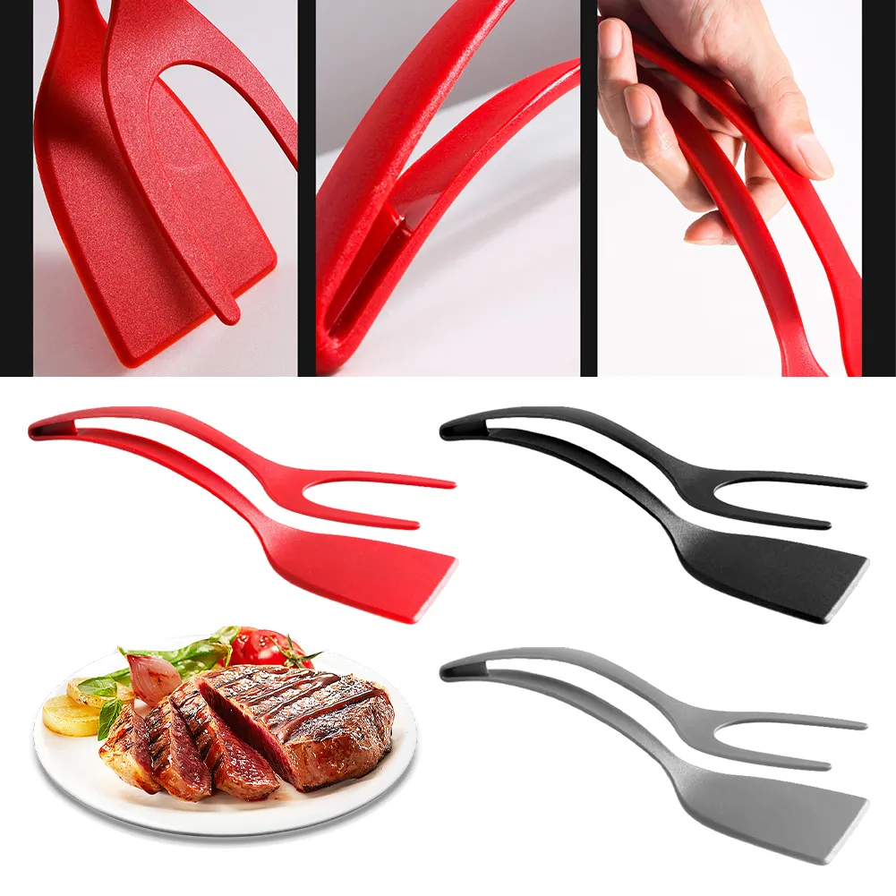 DHgate.com:2-in-1 Multifunctional Fried Egg Double Spatula Flipper for ...