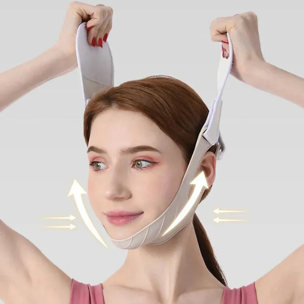 Silicone Face Slimming Bandage V Line Shaper Chin Cheek Lift Up Belt