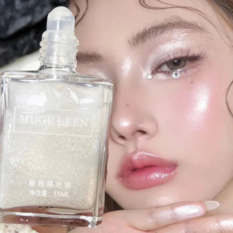 Pearlescent Liquid Highlighter Roller - Face, Body & Eyeshadow Shimmer ...