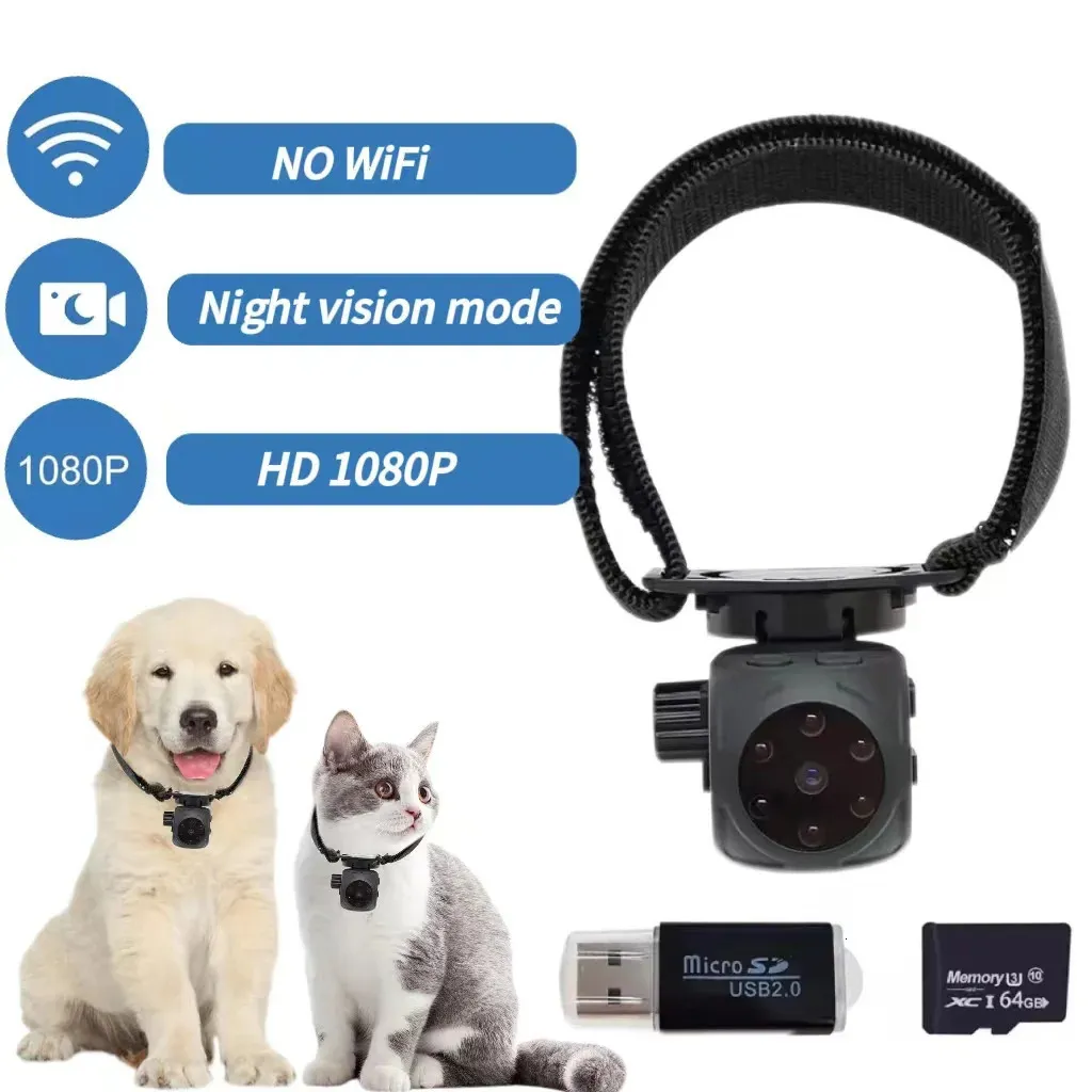 DHgate.com:Pet Camera Collar with 1080p Video, Infrared Night Vision ...