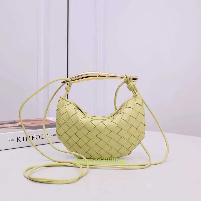 Designer Women's Yellow Crossbody The Little Green Bag With Sculptural ...