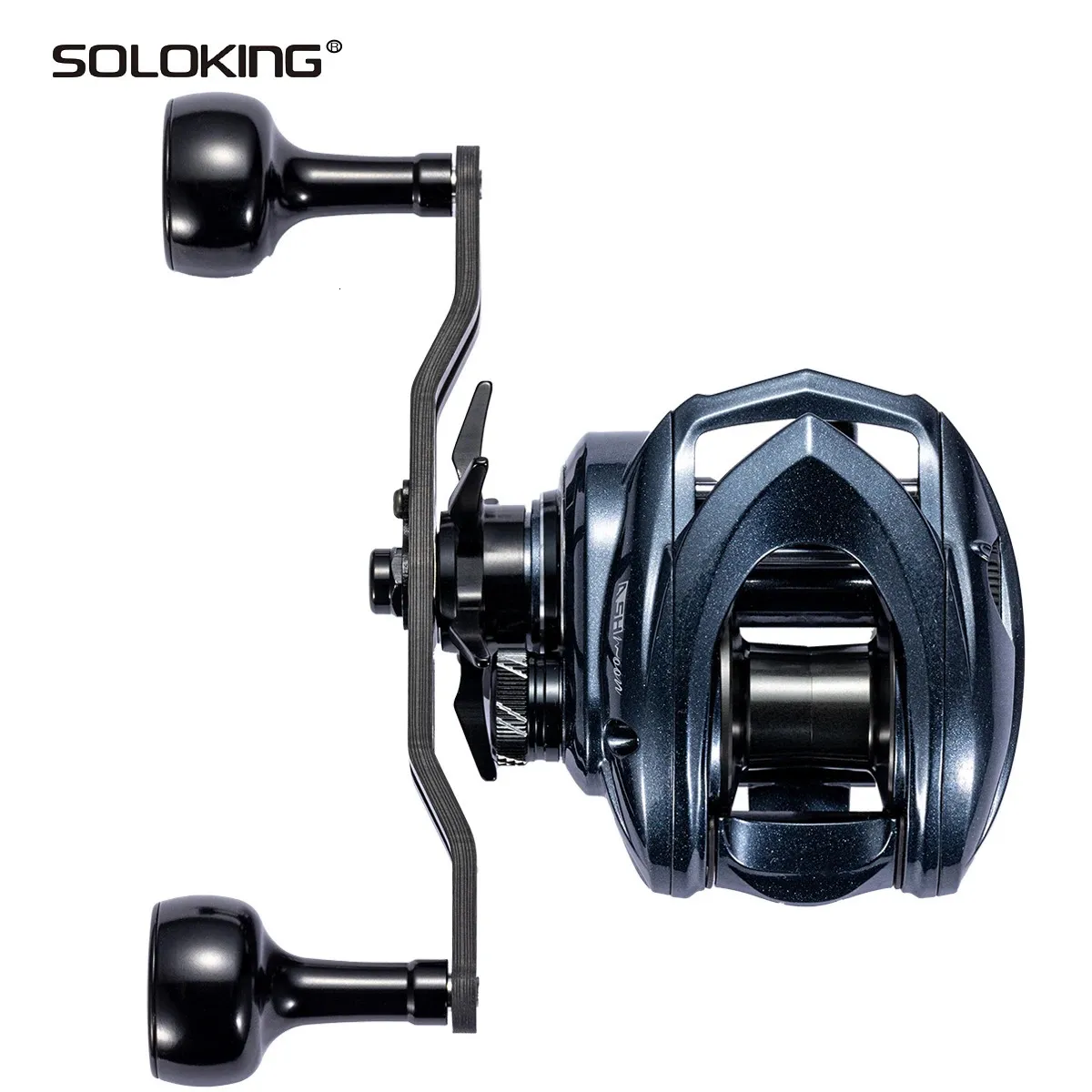 SOLOKING ASHMOON Alloy Metal Baitcasting Reel 121BB 6KG Power Long ...