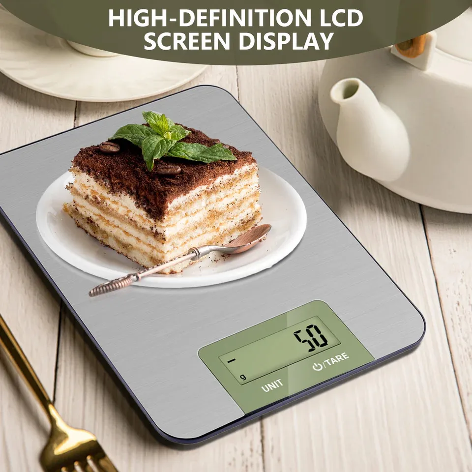 Digital Kitchen Food Weighing Scale - High Precision Baking Scale, 10kg ...