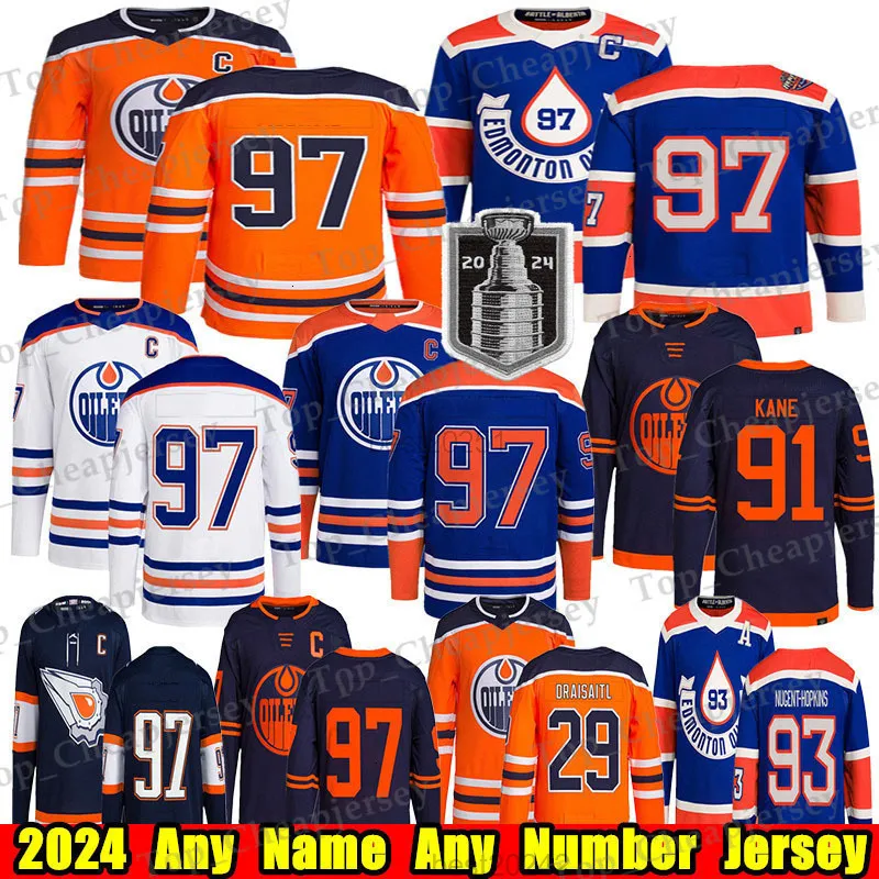 Oilers Hockey Jersey: #97 McDavid, Draisaitl & More! Custom Edmonton ...