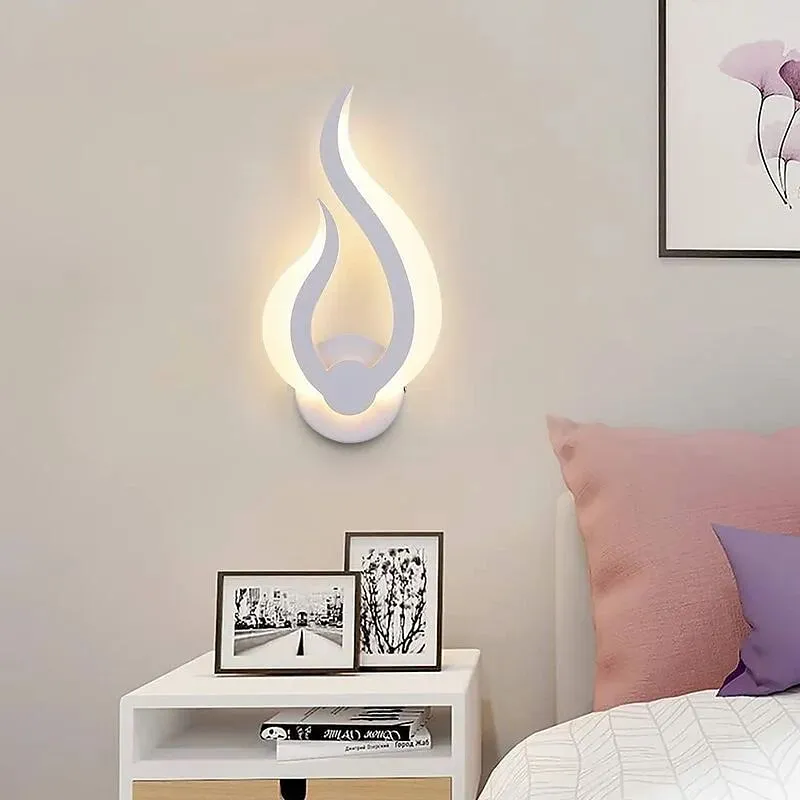 DHgate.com:Fire-Shaped Wall Sconces | 31cm LED Wall Lamp | Modern Home ...