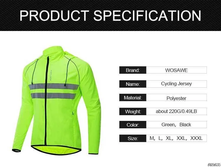 Hooded Windproof Cycling Jacket: Lightweight, Waterproof Biking ...