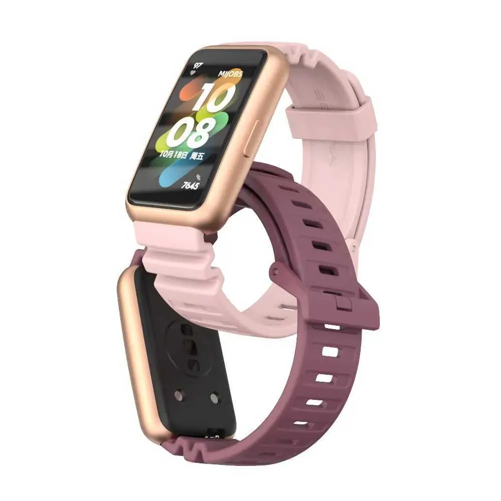 Silicone Smartwatch Band for Wah Band 7 - Replacement Strap, Soft ...