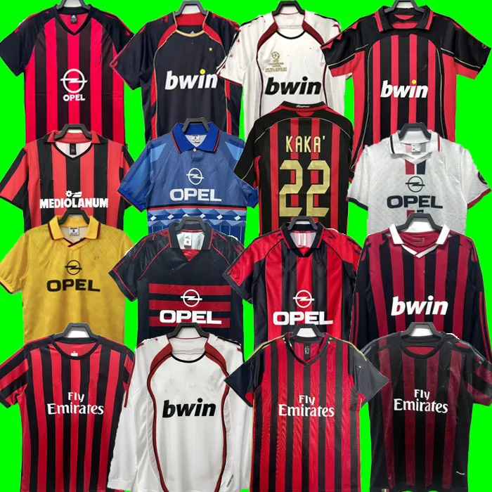 KAKA 90 91 Retro SOCCER JERSEYS home shirts Long sleeved 96 97 Gullit ...