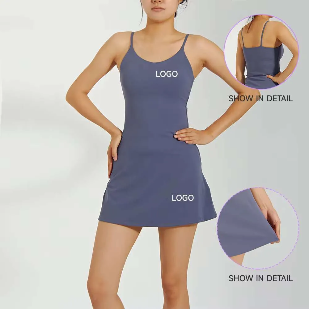 Women's Workout Dress with Built-In Bra & Shorts - Athletic Tennis ...