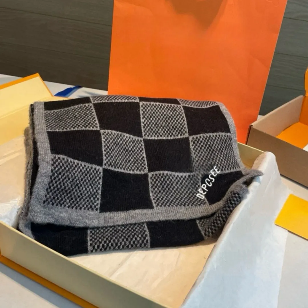 Luxury Plaid Cashmere Scarf 180 30cm Classic Designer Winter Shawl For ...