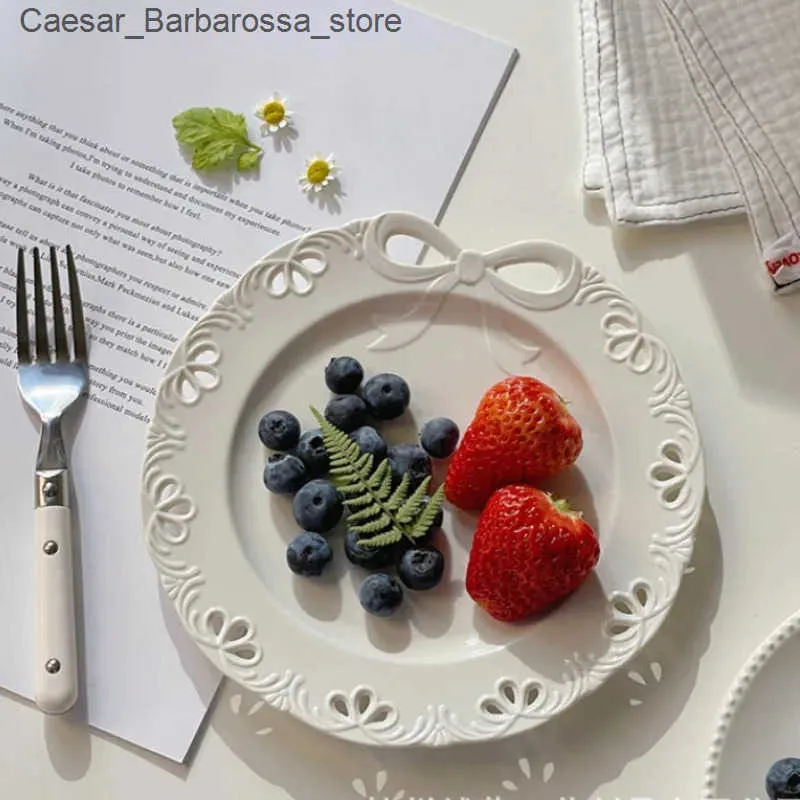 Elegant Relief Cake & Dessert Plates - French Hollowed Design, Perfect ...