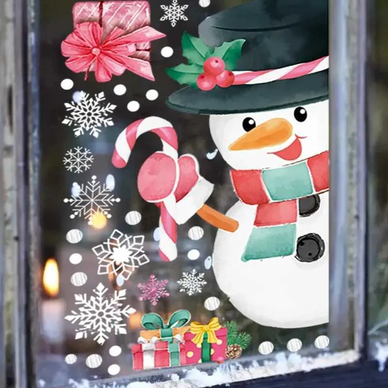 Festive Christmas Window Decals: Gingerbread, Santa, Snowman! Shop Now ...