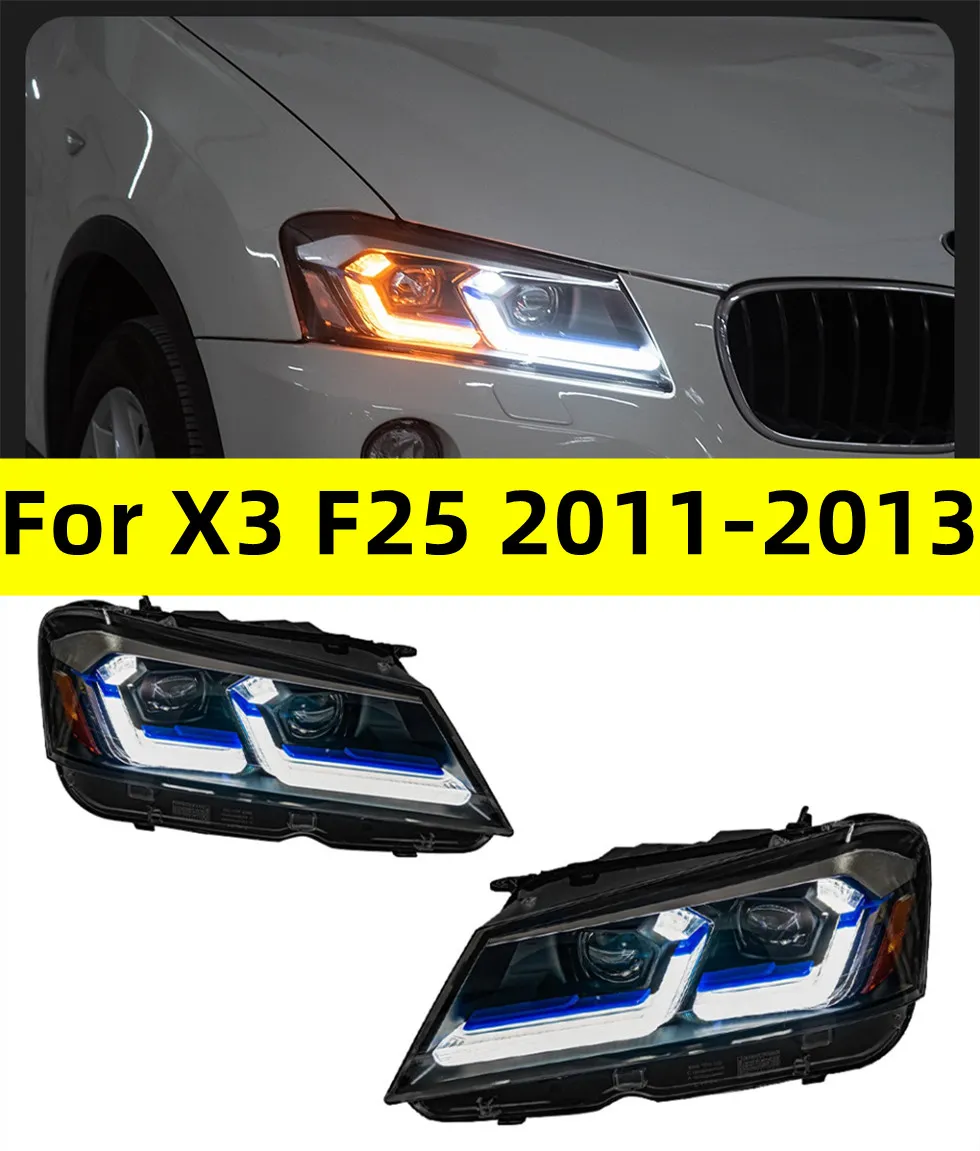 Headlights For BMW X3 F25 2011 2013 LED Signal Auto Assembly High ...