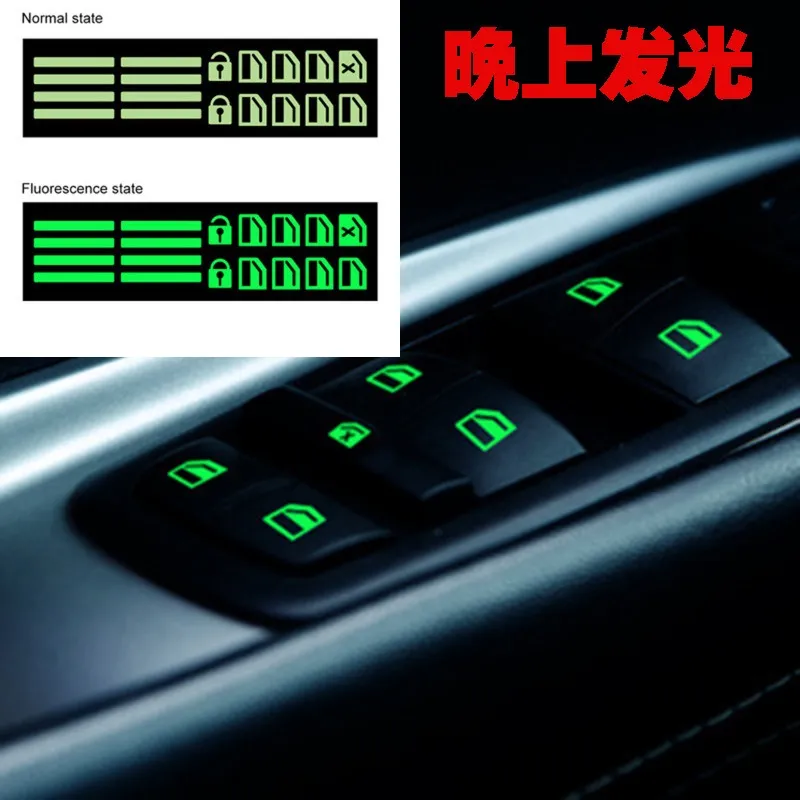 Luminous Button Stickers - Weatherproof, Glossy, and Perfect for ...