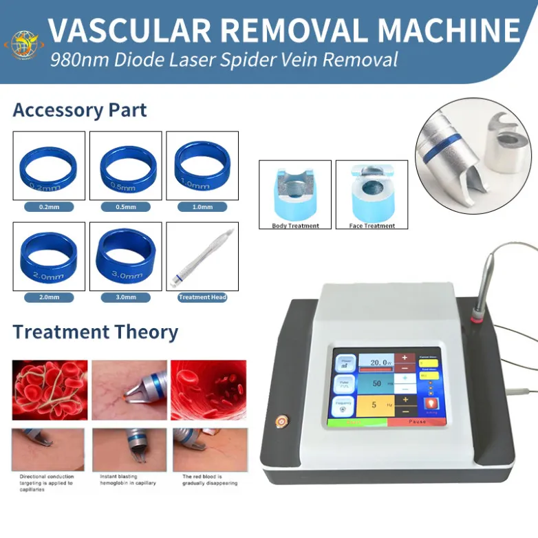 Laser Machine 980Nm Laser Spider Vein Capillary Varicose Removal ...