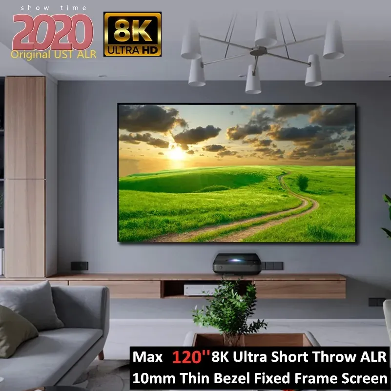 Premium 16:9 ALR UST Projector Screen - Best Seller! Anti Light & 3D/4K ...
