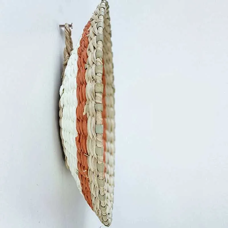 Nordic Straw Woven Decorative Plates: Wall Decor & Table Plate Decor ...