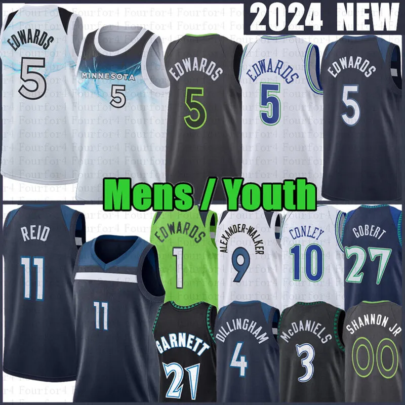 Anthony Edwards Basketball Jersey Timberwolves City Edition 2025 Robert ...