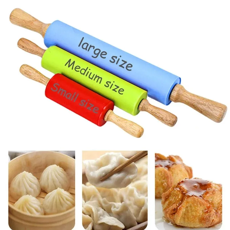DHgate.com:Silicone Rolling Pin, Non-Stick Pastry Dough Roller with ...