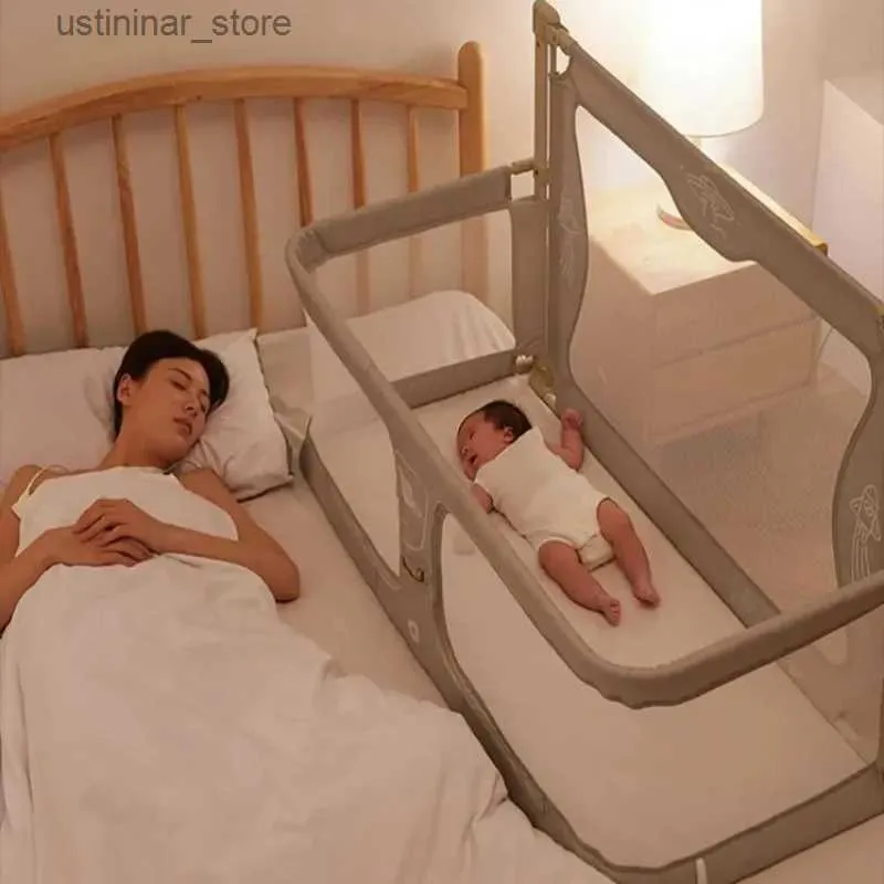 DHgate.com:20243-in-1 Safe Baby Crib with Adjustable Bed Guardrail ...