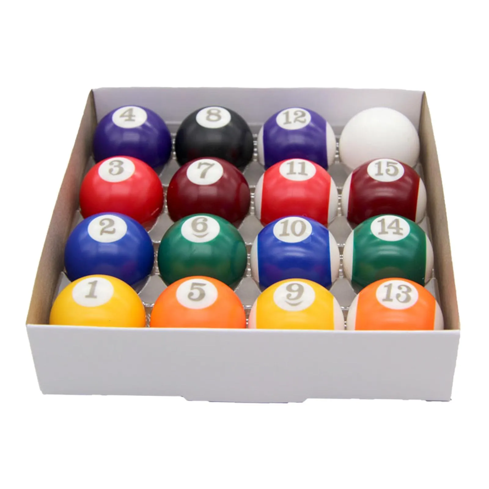 Billiard Pool Ball Set 16 Resin Balls For Pool Table, Mini Billiard ...