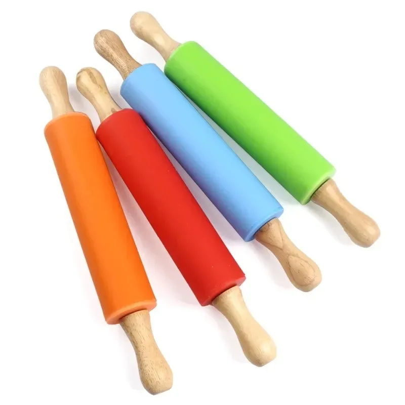 Silicone Non-Stick Fondant Rolling Pin for Cake Dough, Decorating ...