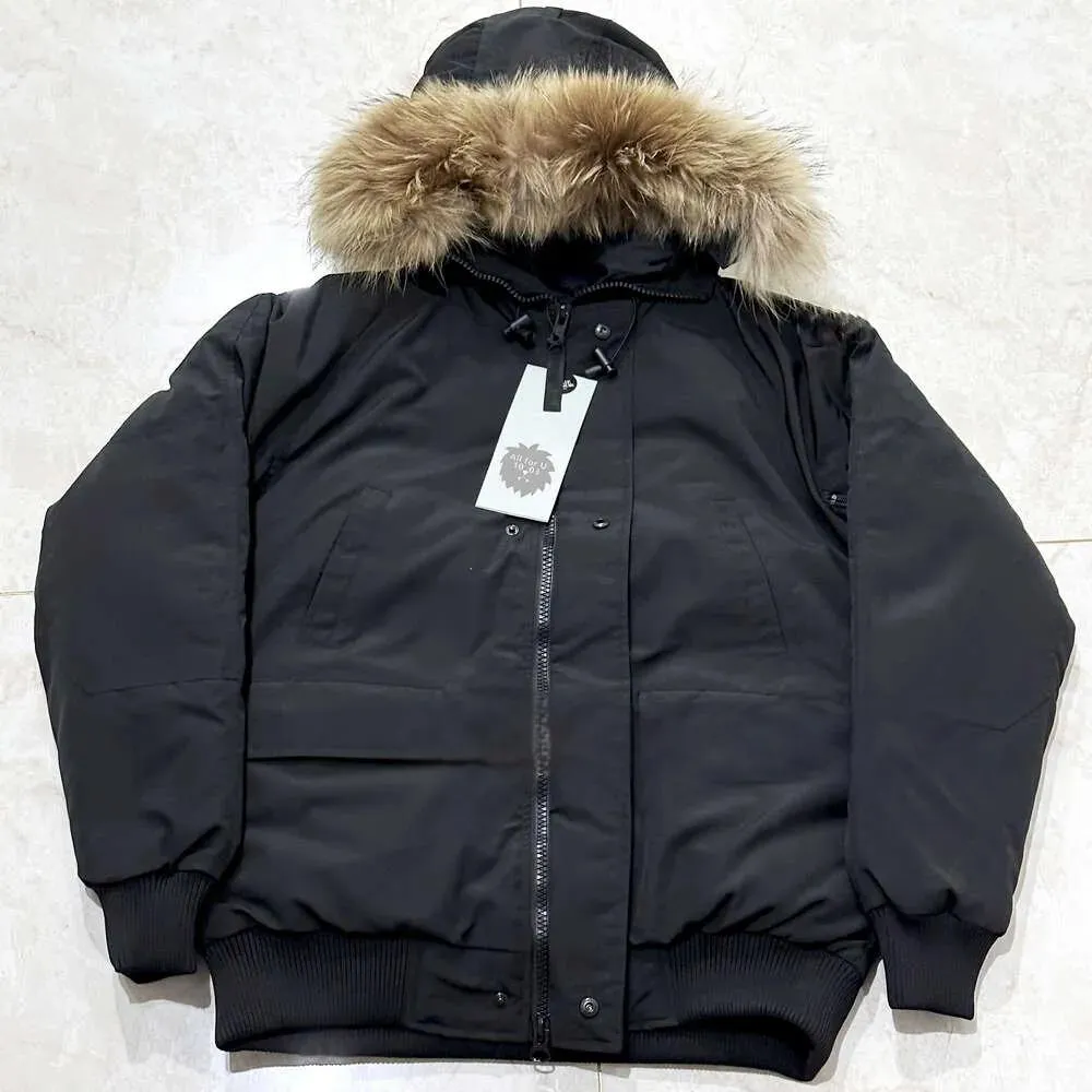 Designer Canadian Aviator Pilots Down Black Puffer Jacket For Men And ...