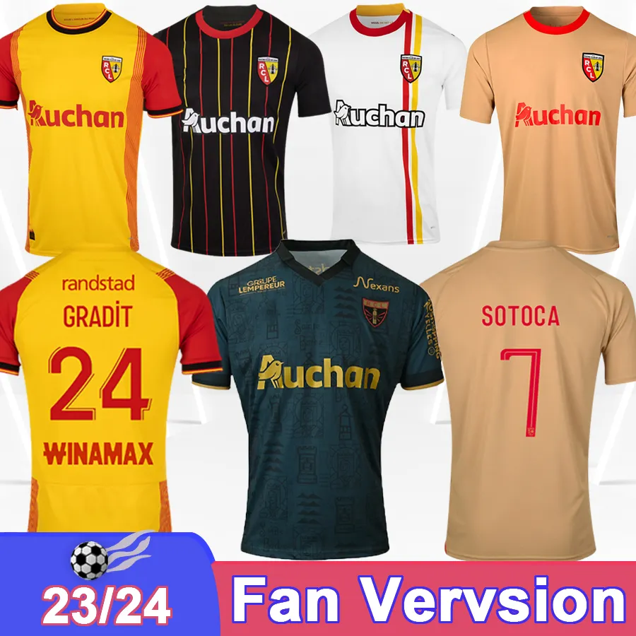 2023 24 RC Lens Belgium Football Kit For Men SOTOCA MEDINA BUKSA OPENDA ...