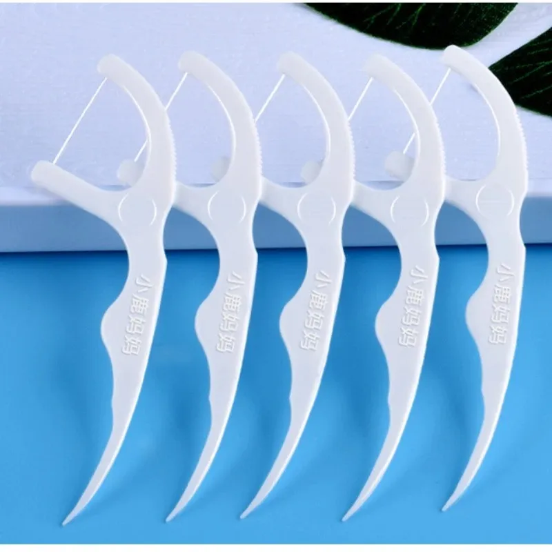 50-Pack L-Shaped Dental dental flossers for Teeth Whitening and ...