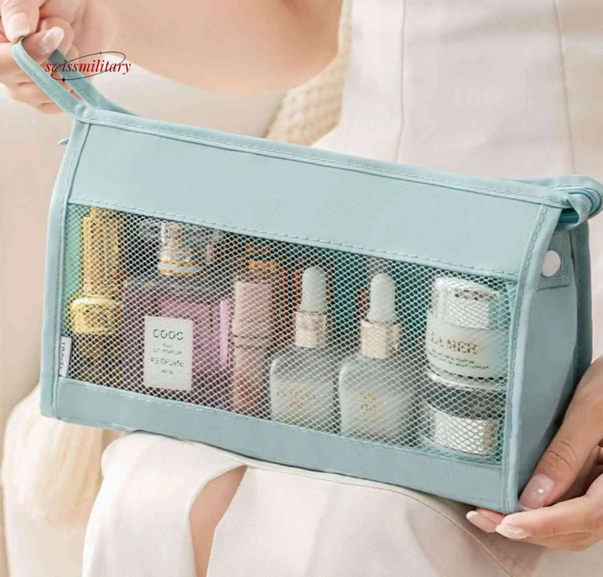 Travel Toiletry Bag for Women and Men, Breathable Travel Storage ...