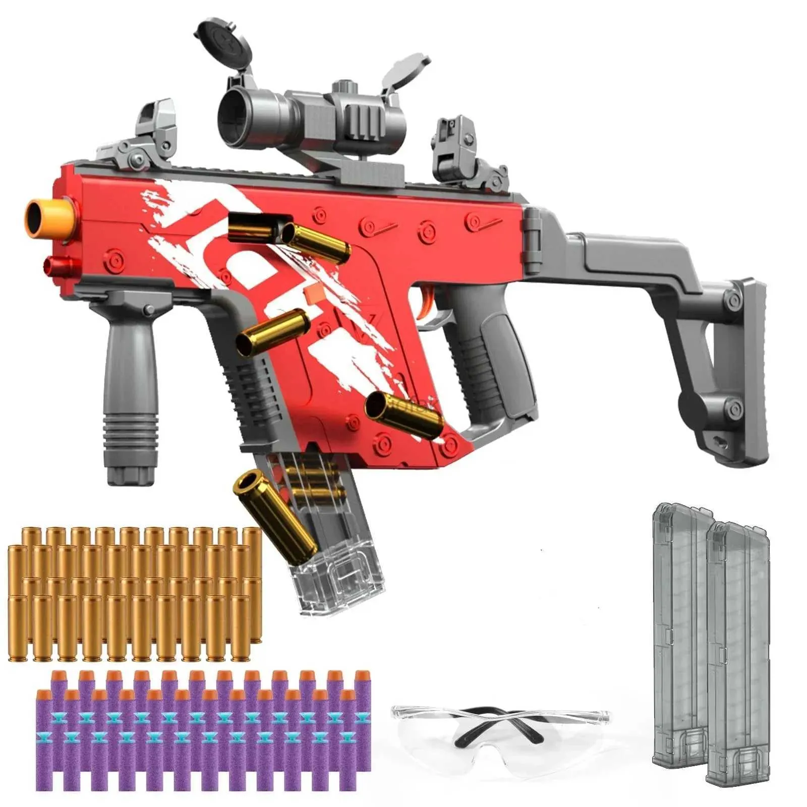 Soft Bullet Toy Gun For Kids, Electric Foam Ball Auto Manual Sniper ...