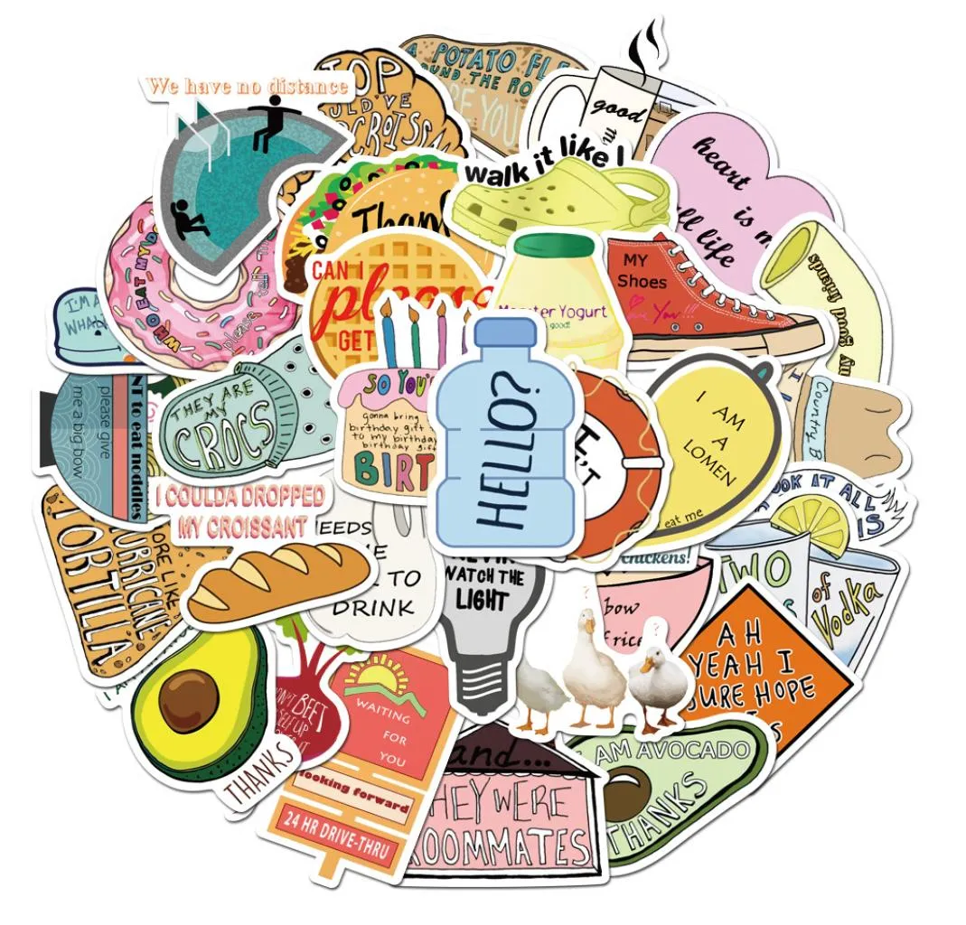 New Fujiman Doodle Sticker Trolley Suitcase Guitar Waterproof Sticker ...