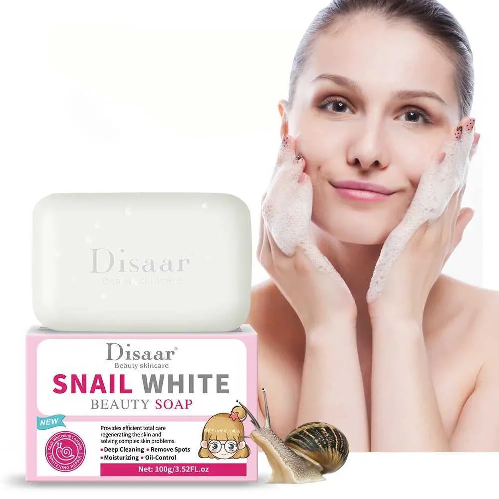 Handmade Snail White Facial Soap: Foaming Face Wash, Beauty Whitening ...