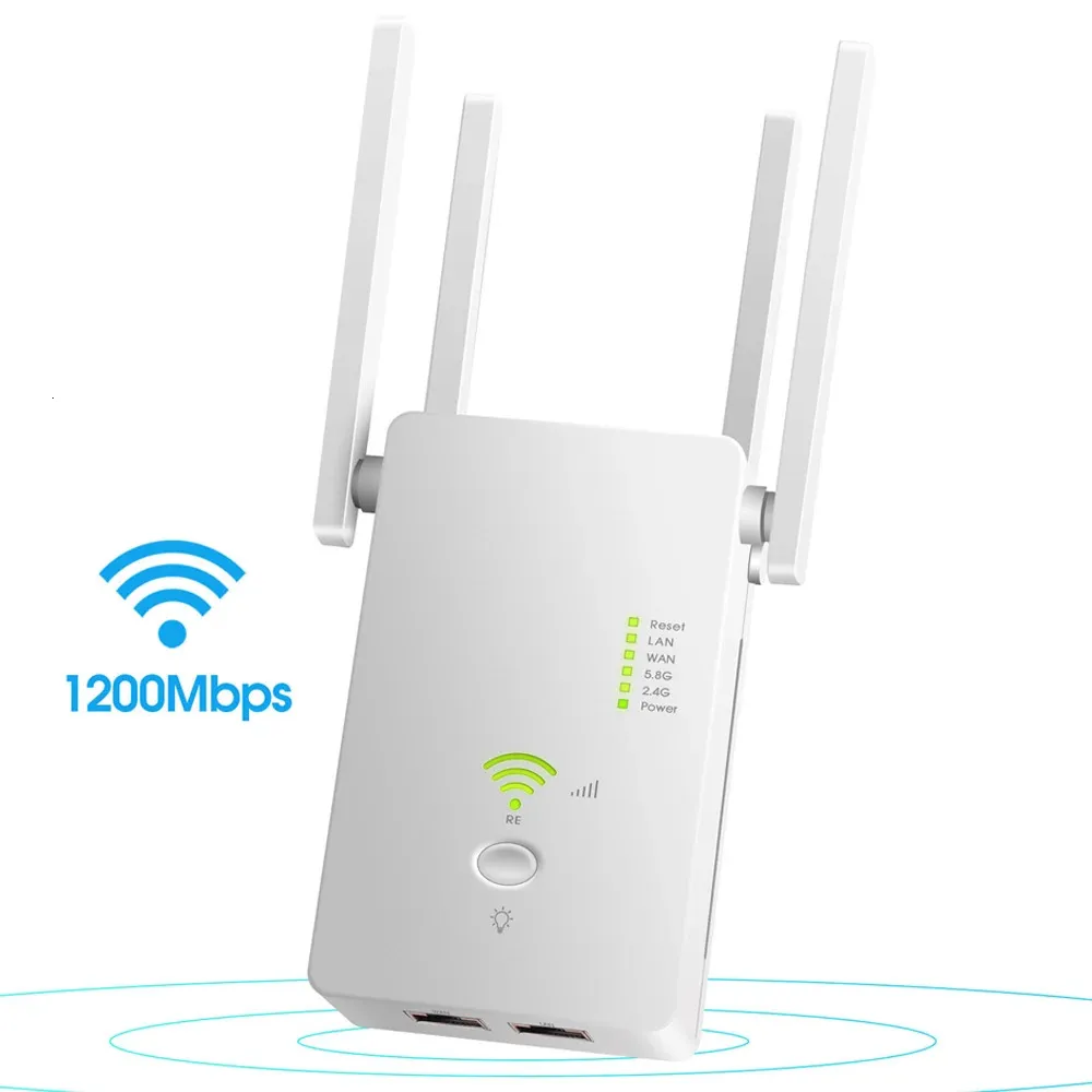 AC1200 Dual Band WiFi Extenders 5G Wireless Router & AP Repeater ...