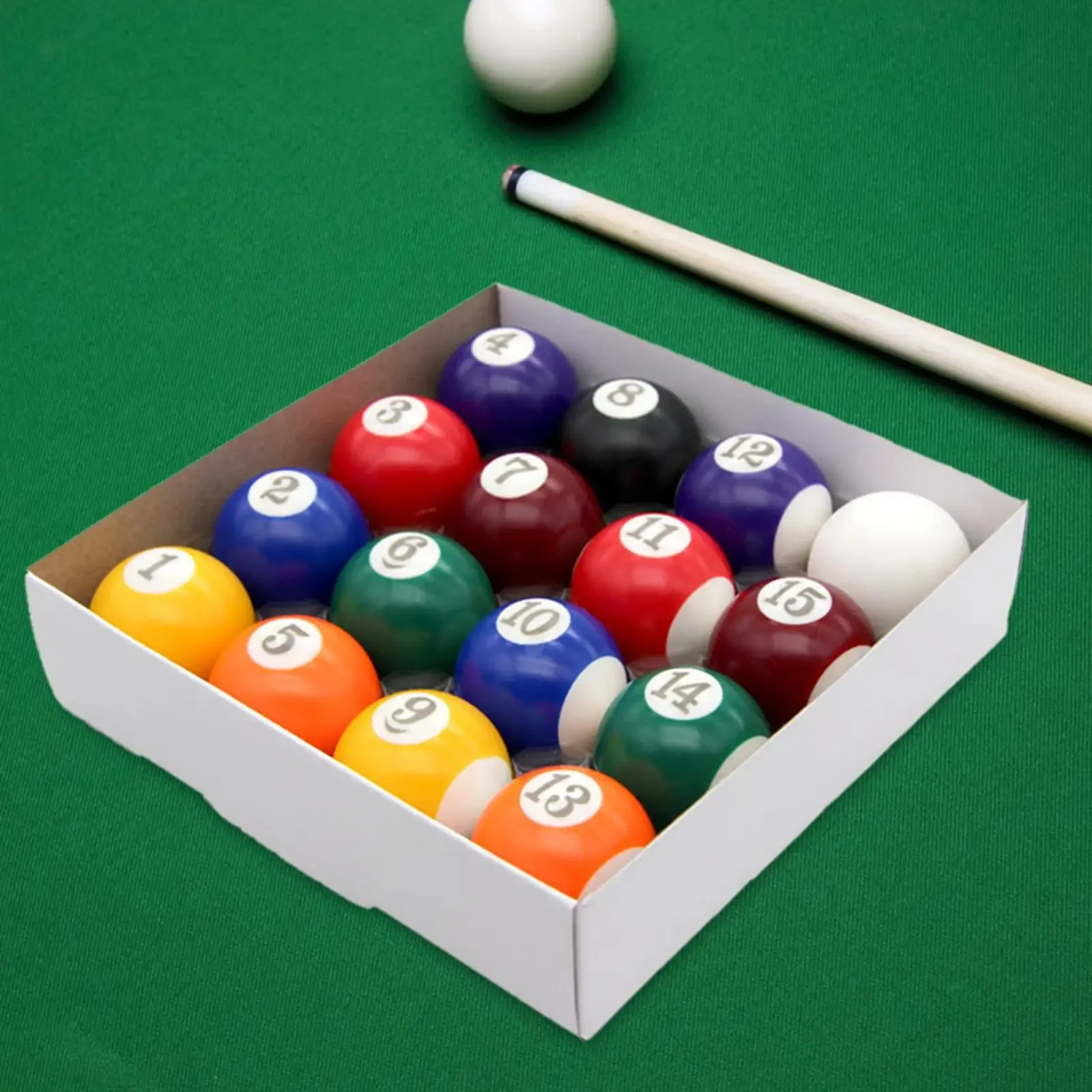 Billiard Pool Ball Set 16 Resin Balls For Pool Table, Mini Billiard ...
