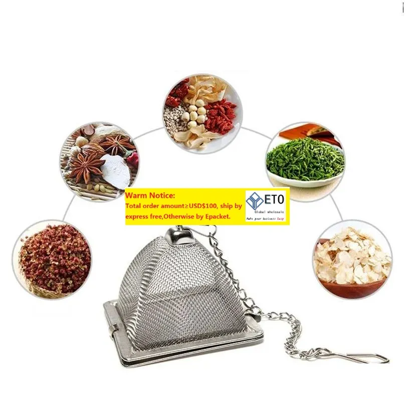 Tea Infusers Pyramid Stainless Steel Loose Leaf Tea Strainer for ...