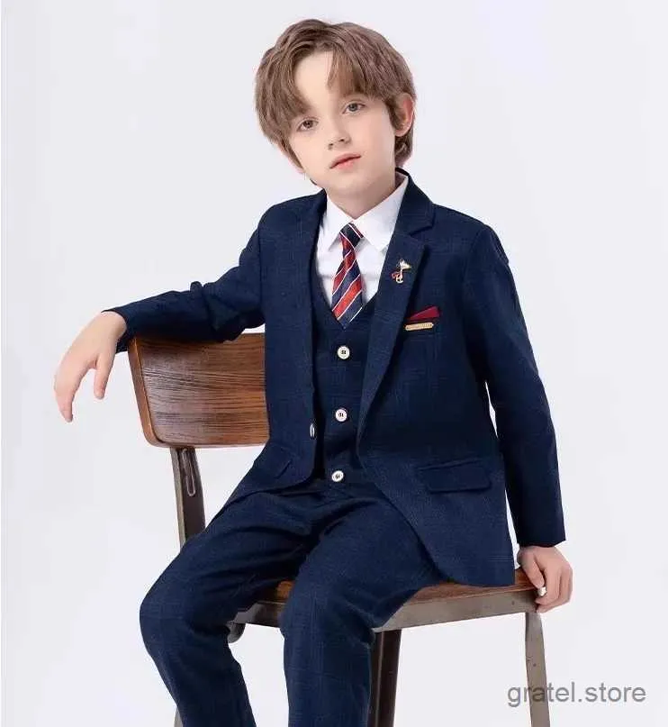 DHgate.com:Boys Purple Suit Set, 5PCS Photograph Suit for Children ...