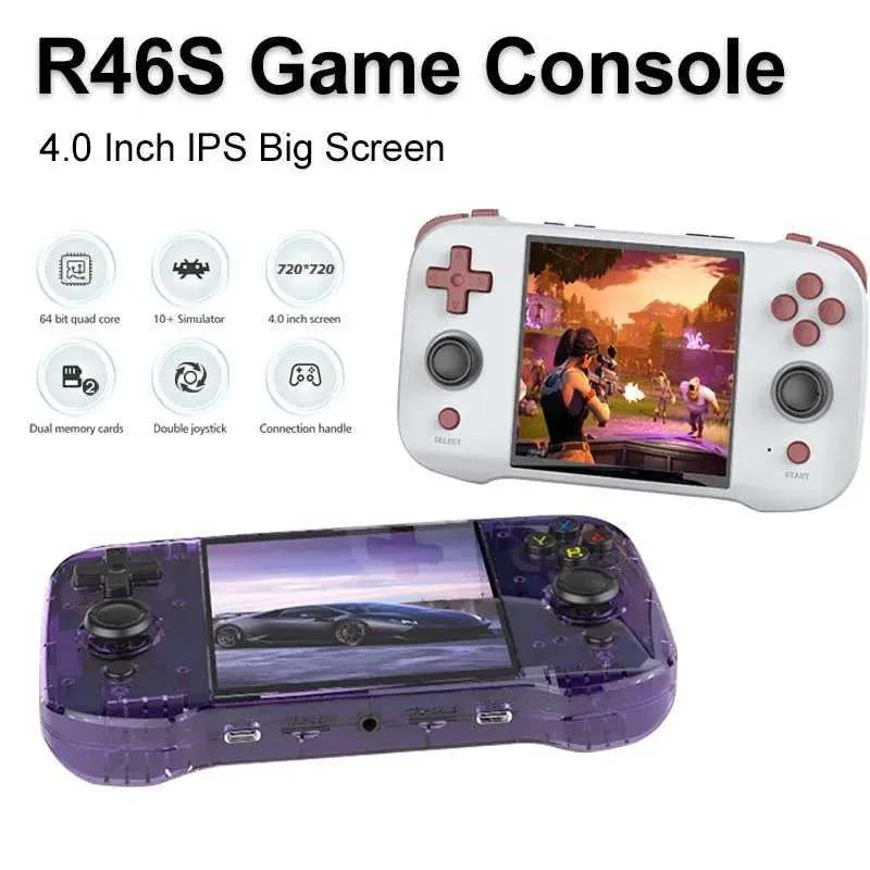 R46S Retro Game Console In 4.0 Inch IPS Big Screen, 64G/128G, 15000 ...
