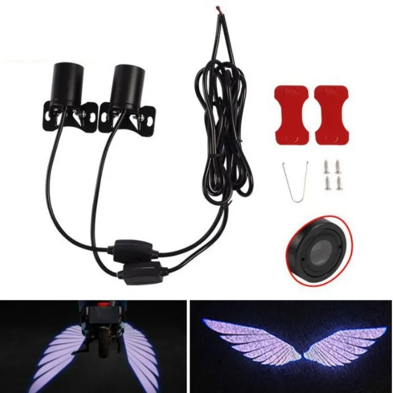Motorcycle Lights Modified Chassis Lights Led Angel Wings Of Receiving ...