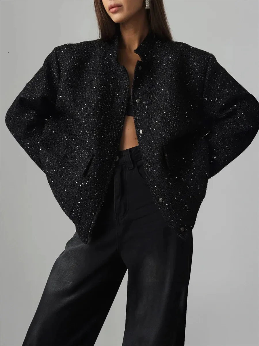 Bornlands Women's Loose Lace Sequin Jacket - Fashion Trend Version ...