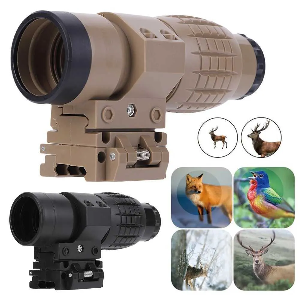 Telescopes Adjustable Sight Magnifier Scope With Flip Up Cover Compact ...