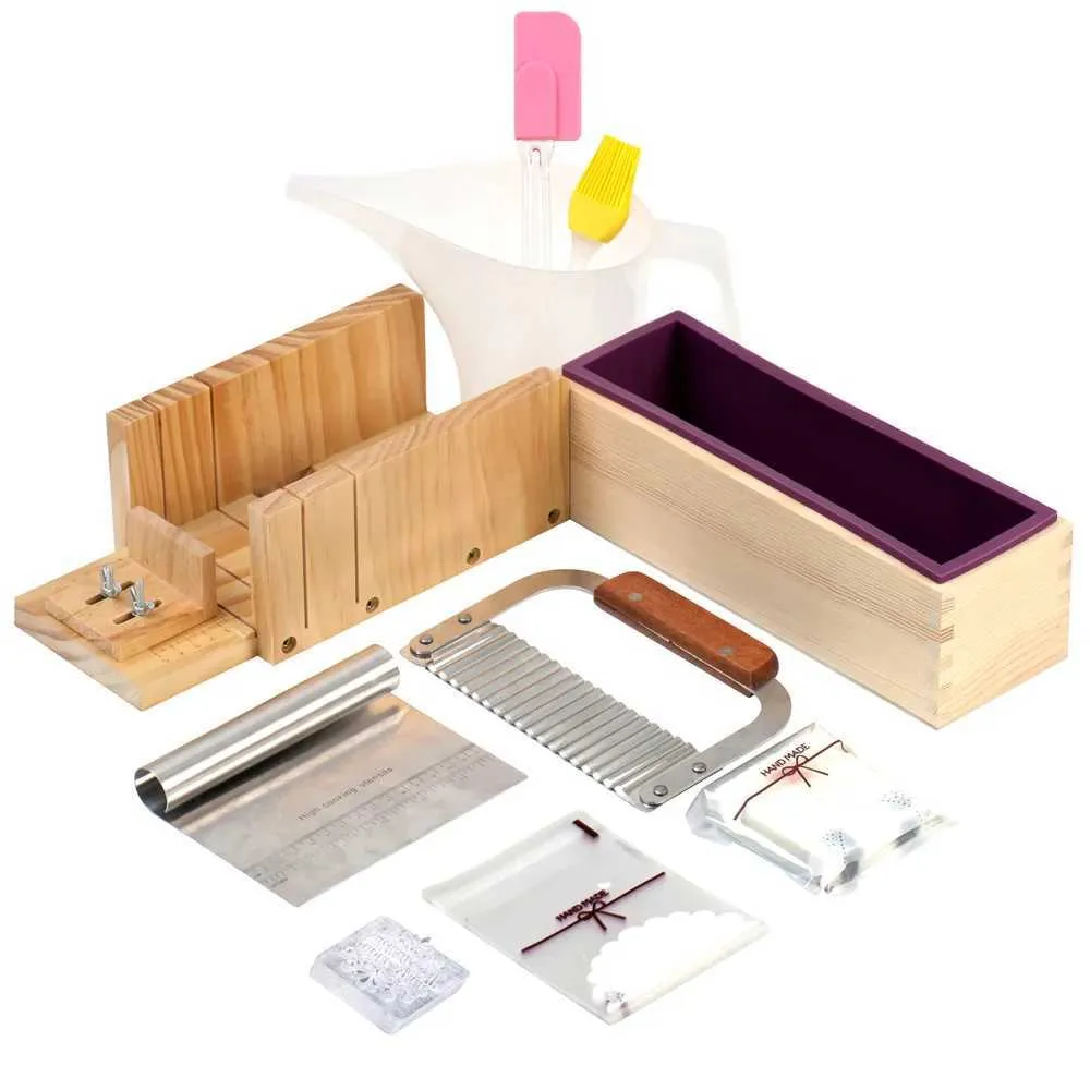DHgate.com:Complete Soap Making Kit: Silicone Mold, Wood Box, Stainless ...