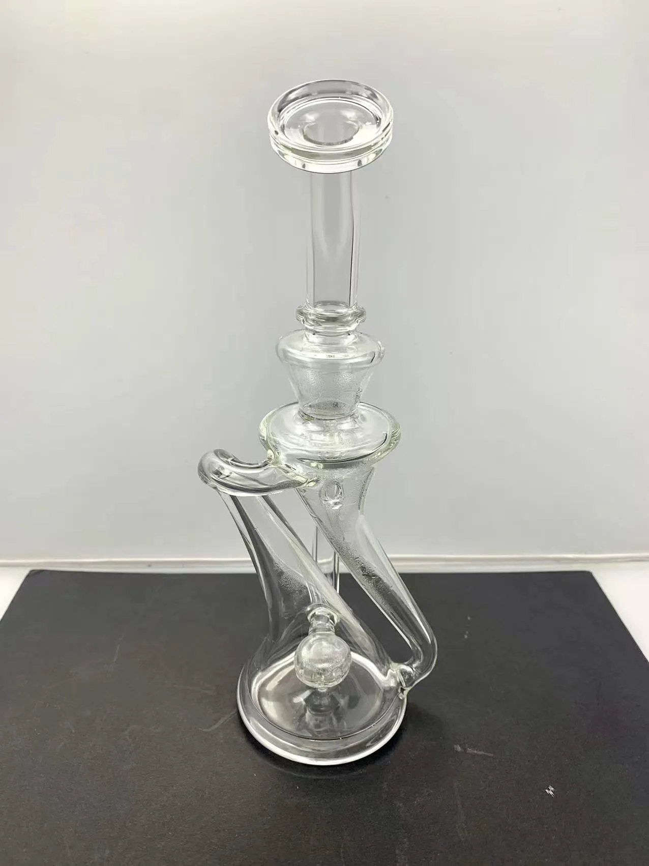 Ash Catcher Water Bong Double Tube Dab Rig Hookahs Water Pipes Glass ...