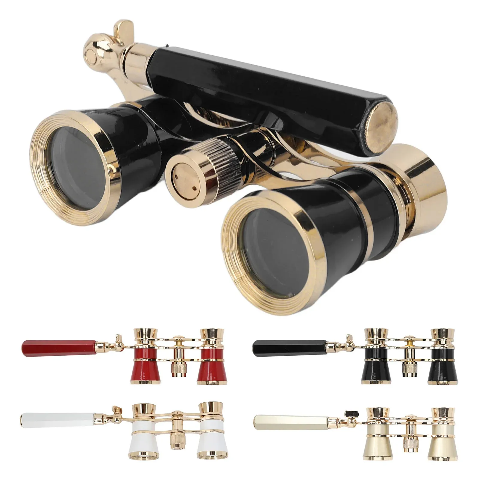 Portable Binocular With Handle 3X25 Theater Telescope Metal Opera ...