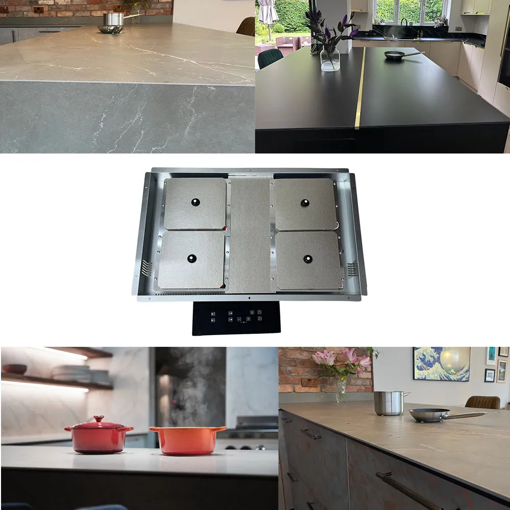 Hidden Smart Kitchen Hob: Four Burner Induction Cooktop - Perfect for ...