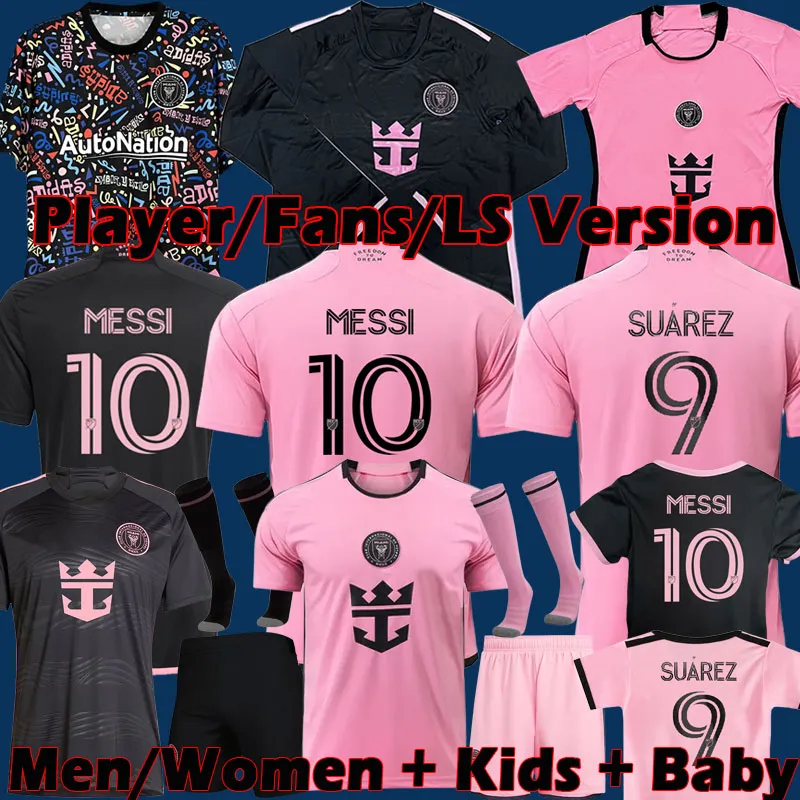 2024 Miami CF MESSIS Soccer Kits SUAREZ Inter, 3XL 4XL, CAMPANA Womens & Mens MLS Football Fans ...