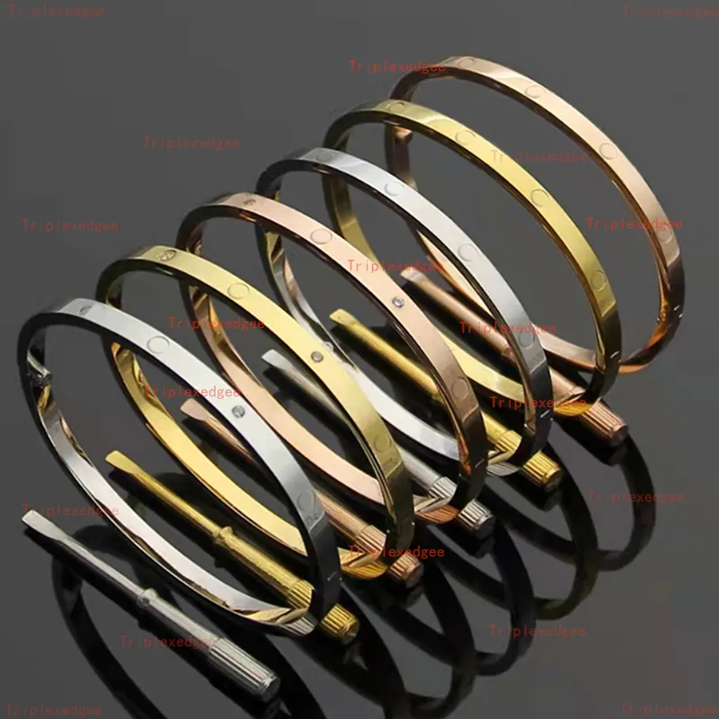 Couple Bracelets Gold, Classic 4mm Cuff Bracelet For Women, 18K Gold Bracelet Womens ...